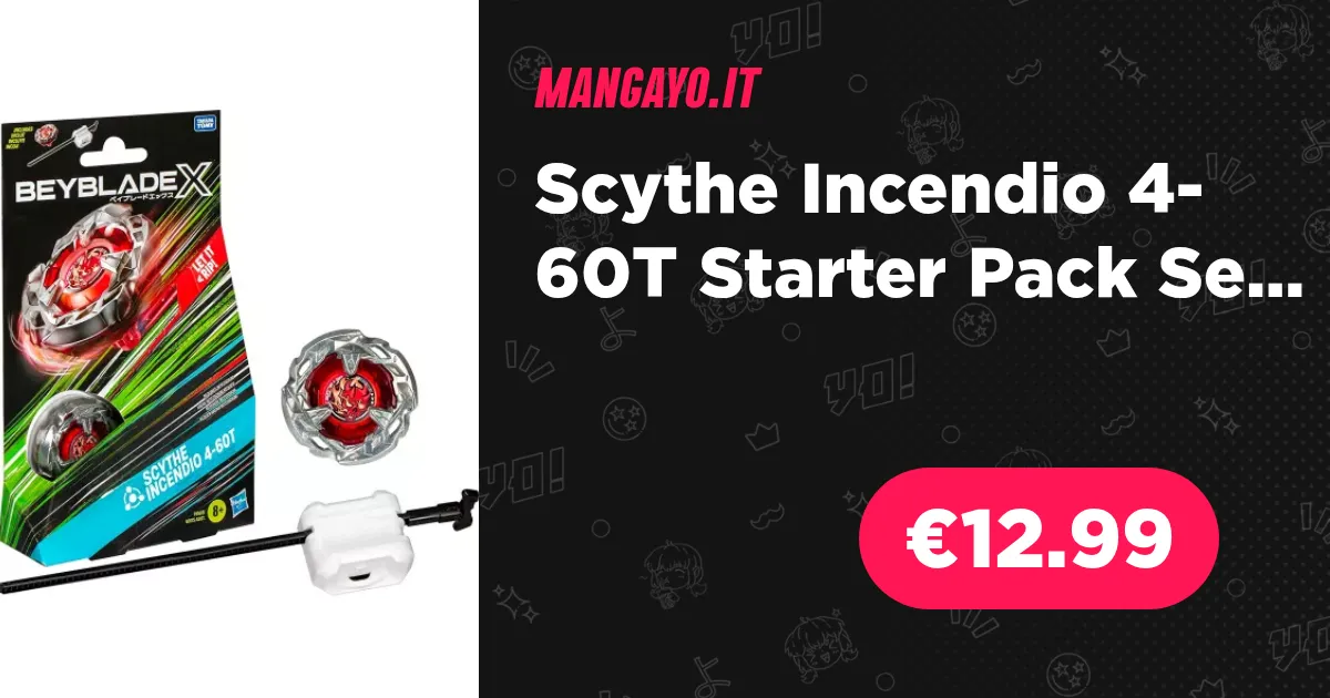 Scythe Incendio 4-60T Starter Pack Set - Beyblade X - Hasbro