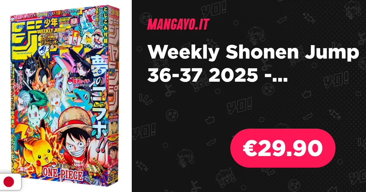 Weekly Shonen Jump 36-37 2025 - Pokémon X All Shonen